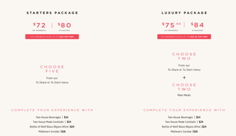 Hoyts Lux Menu Prices Australia 2023 - Restaurant Menu Prices Australia