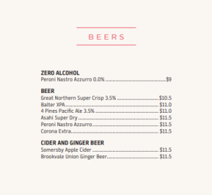 Hoyts Lux Menu Prices Australia 2023 - Restaurant Menu Prices Australia